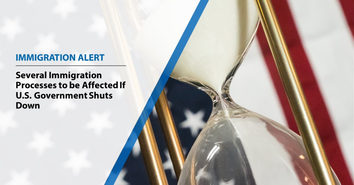 Several Immigration Processes to be Affected If U.S. Government Shuts Down